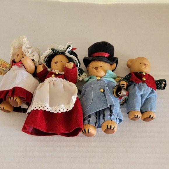 Anco | Holiday | Vintage 997 9s Anco Teddy Bear Figurines Christmas ...